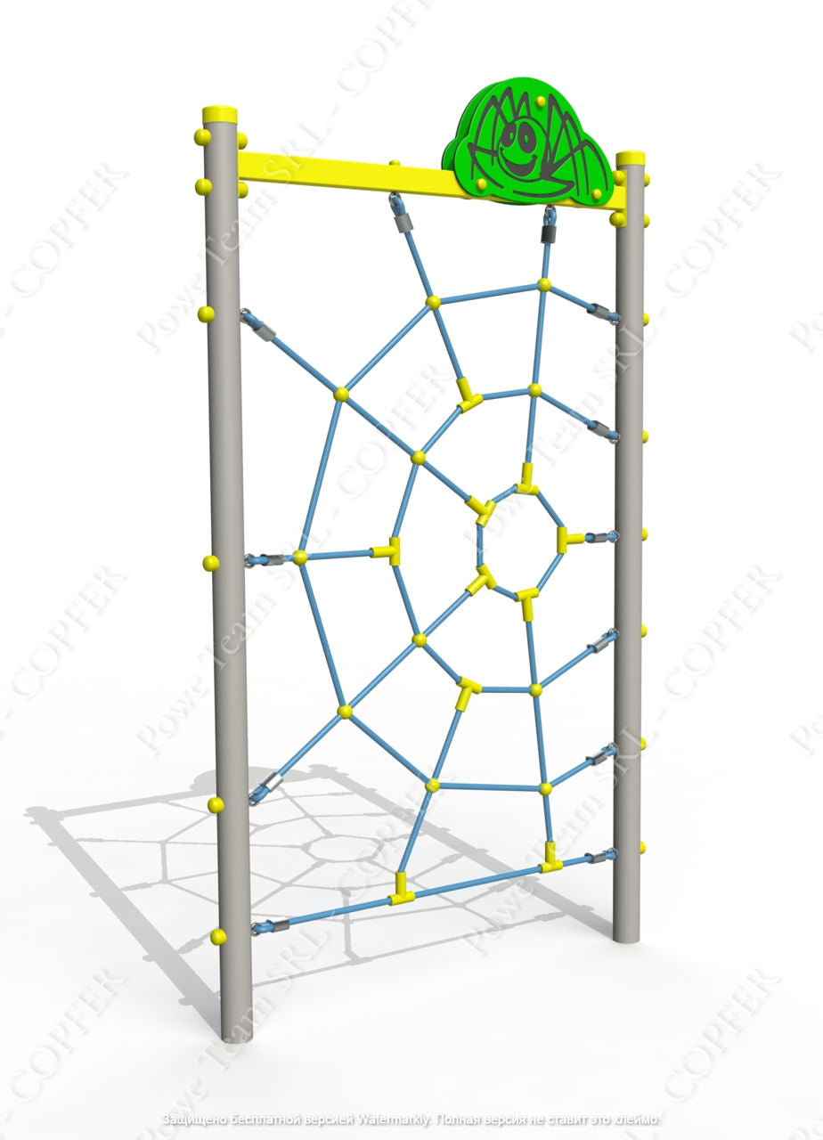 Plasa pentru catarare din fringhie armata si metal